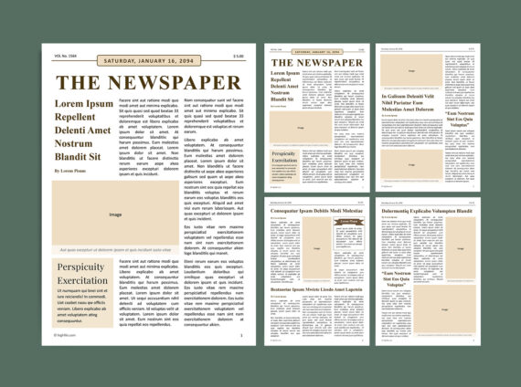 Free Editable Newspaper Templates - Dotxes